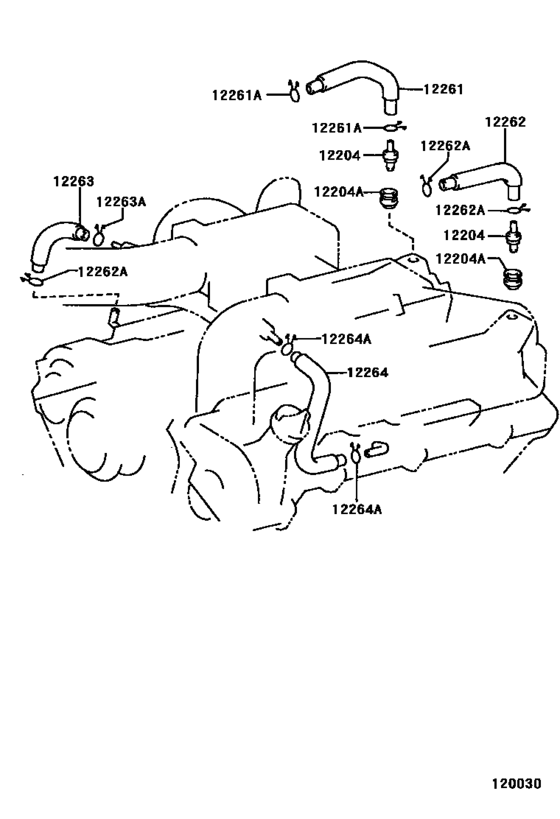 Ventilation Hose for 1998 - 2017 Toyota CENTURY GZG50 | Europe sales ...