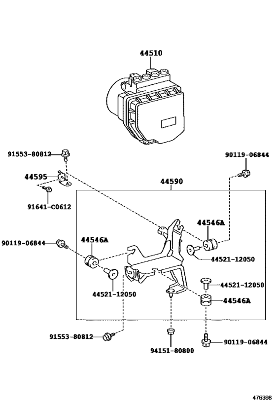 Brake Tube & Clamp for 2008 - 2012 Toyota CROWN/ MAJESTA GRS200 | Japan ...