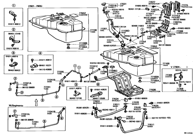 Fuel Tank & Tube for 1979 - 1980 Toyota LAND CRUISER HJ45 | General ...