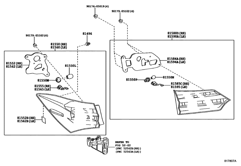 Rear Combination Lamp for 2014 - 2018 Toyota COROLLA ZRE181 | General ...