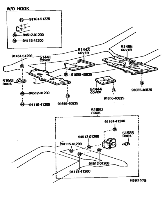 Suspension Crossmember & Under Cover for 1980 - 1983 Toyota LAND ...