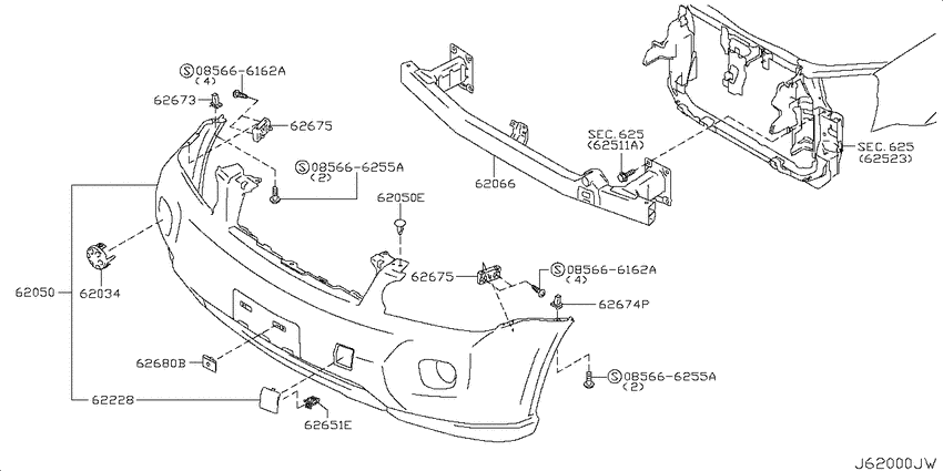 Front bumper for 2007 - 2012 Nissan X-TRAIL T31 | Japan sales region ...