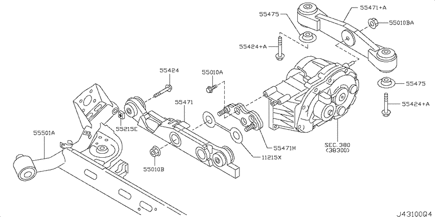 Rear suspension for 2008 - 2012 Nissan WINGROAD/AD/EXPERT Y12 | Japan ...