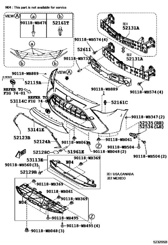 Front Bumper & Bumper Stay for 2016 - 2018 Toyota SCION IA/YARIS R DD1B ...