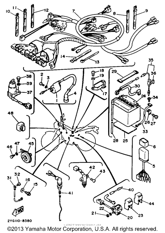 Electrical for 1988 Yamaha TW200 | USA sales region, , 14512208-809184