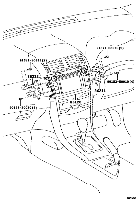 Radio Receiver & Amplifier & Condenser for 2006 - 2012 Toyota COROLLA ...
