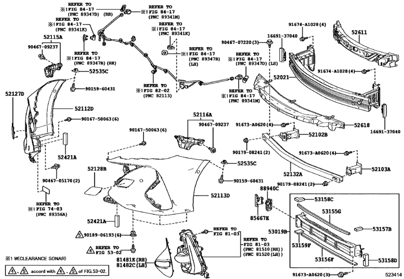 Front Bumper & Bumper Stay for 2016 - 2018 Toyota PRIUS ZVW52 | Europe ...