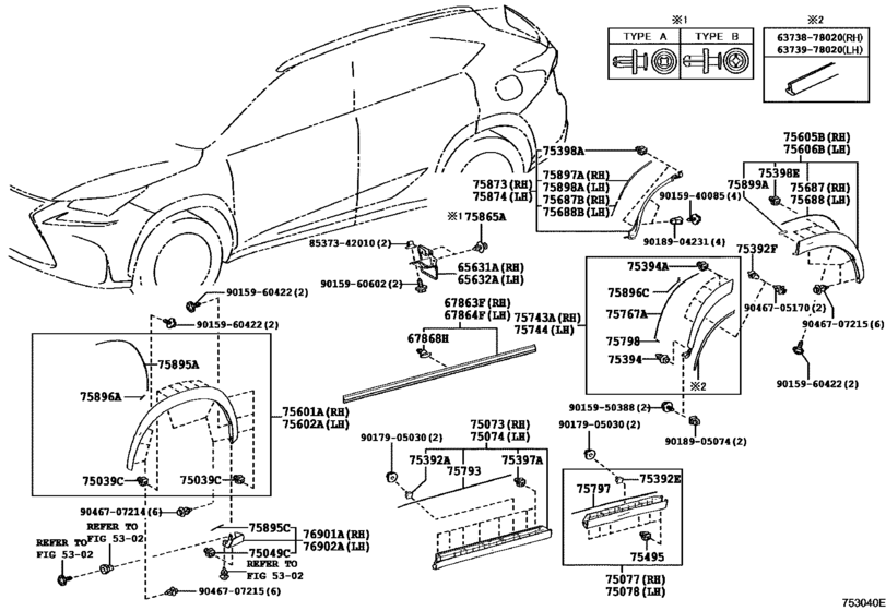 Side Moulding for 2014 - 2018 Toyota LEXUS NX AGZ15 | General sales ...